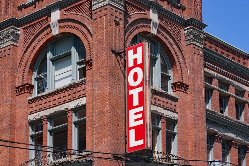 Old hotel building stock photo. Image of brick, century - 197739904