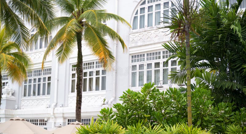 Old Hotel in Colonial Style Stock Image - Image of classic, outdoor ...