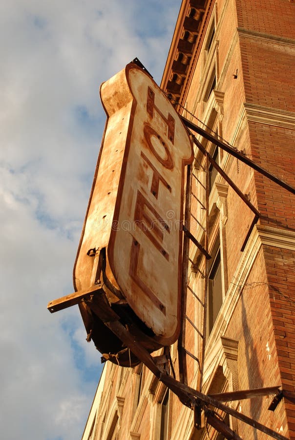 Old hotel sign stock photo. Image of york, bricks, building - 3596314