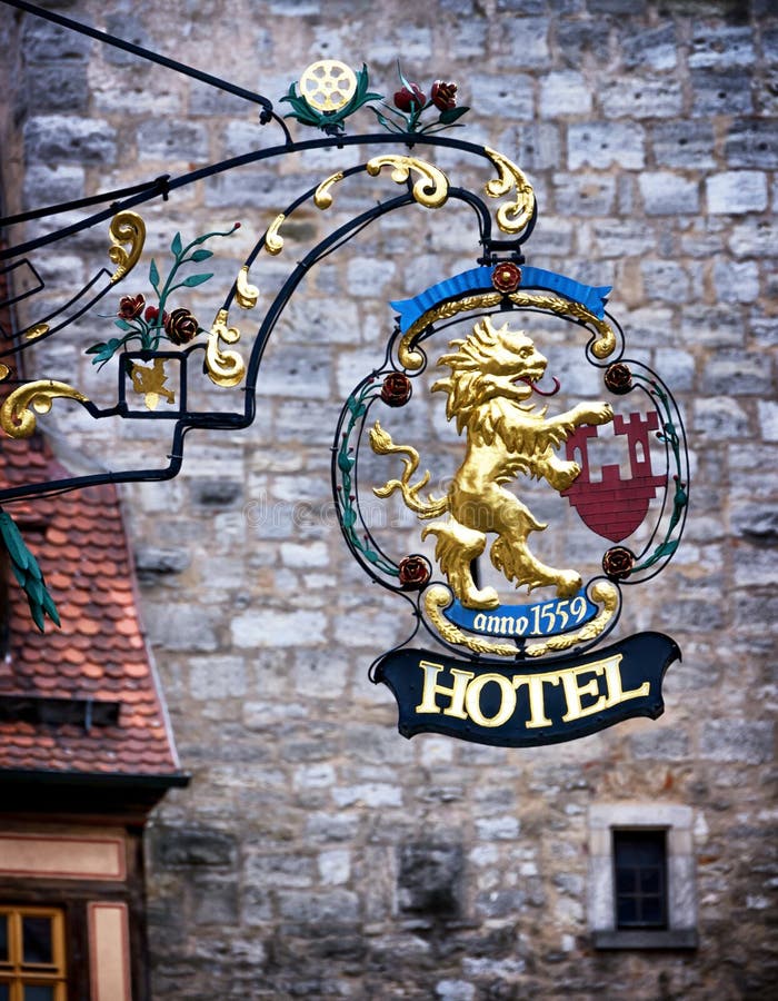 Old hotel sign stock photo. Image of marketing, business - 46022862