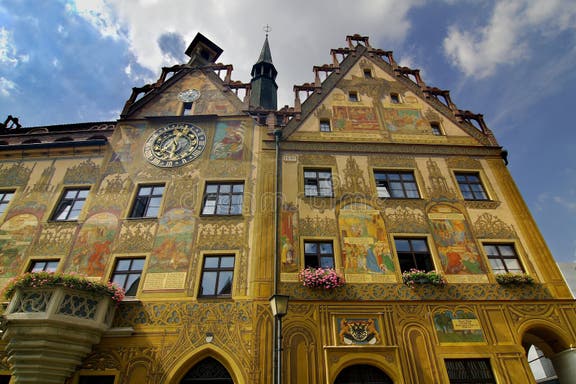 Old house stock photo. Image of town, hall, watches, double - 5430424