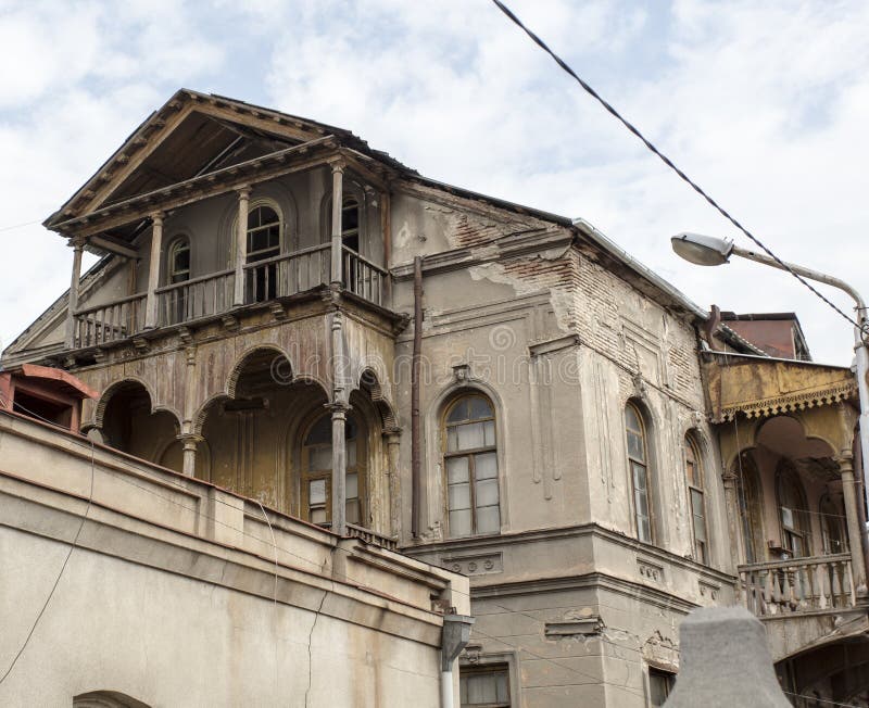 Old Destroyed Building, Structure in Disrepair Stock Image - Image of ...