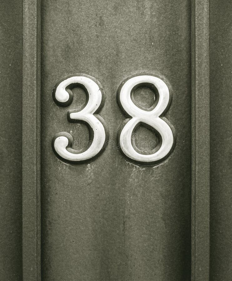 Old house address numbers stock image. Image of metal - 266599339