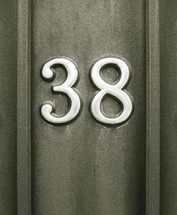 Old house address numbers stock image. Image of metal - 266599339