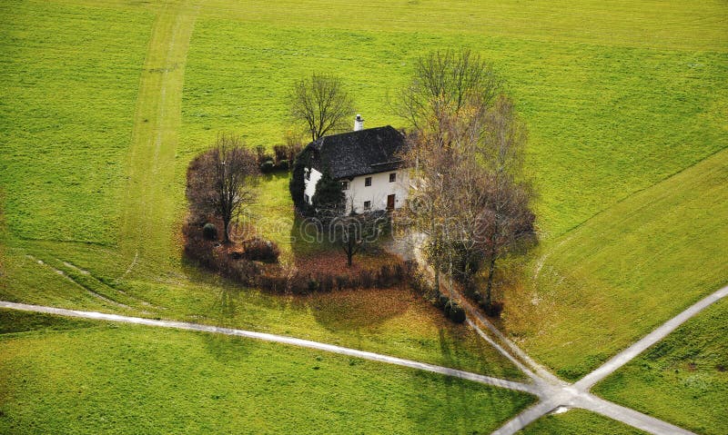 Old house alone stock photo. Image of house, fall, meadow - 62699872