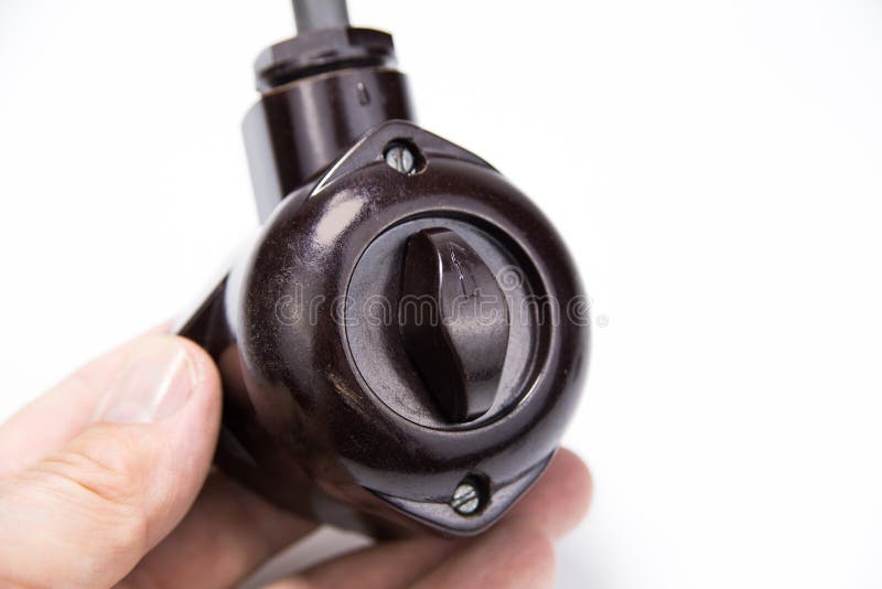 Old House Bakelite Switch and Socket from 60 S and 70 S Stock Photo ...