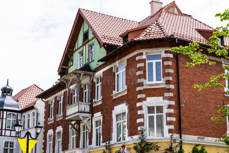 The Old House. Beautiful Structure of Old Brick House Stock Photo ...