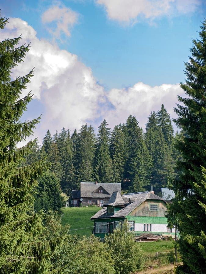 Traditional Romania House from Bran City Stock Photo - Image of houses ...