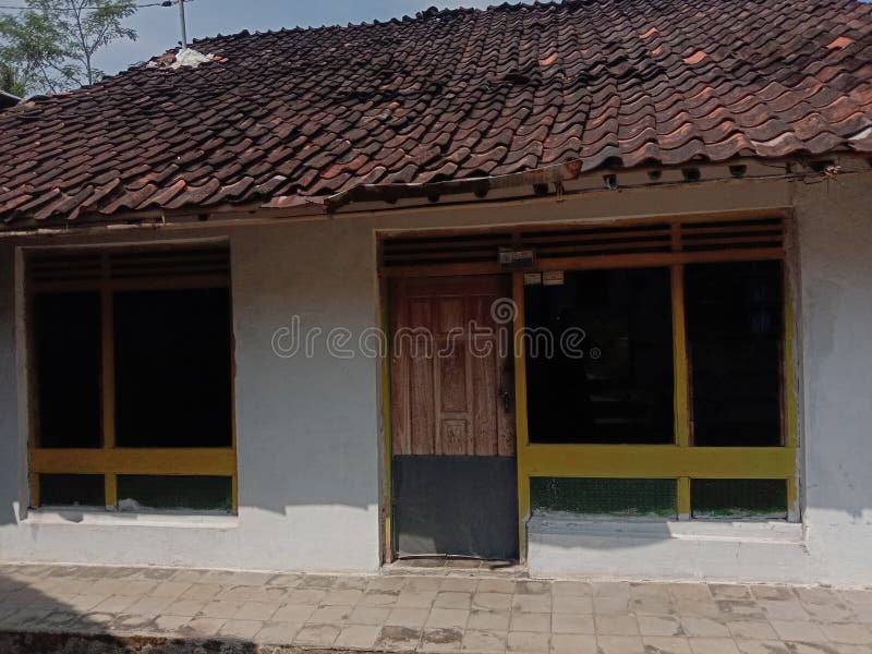 An Old House Building in the Village Whose Roof is Already Fragile ...