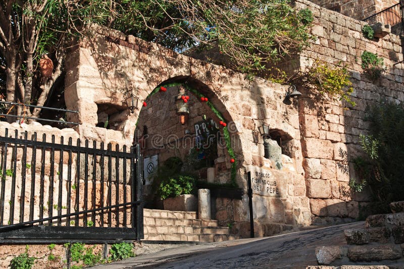 The Old House in Byblos City, Lebanon Editorial Photography - Image of ...