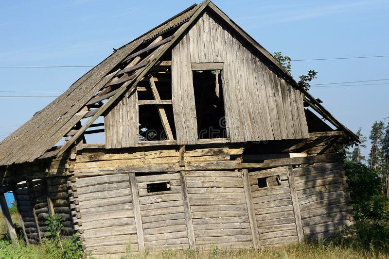 An old house. stock photo. Image of ruins, collapsed - 97975006