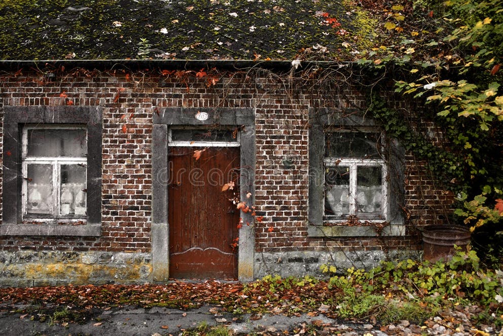 Old house in decay stock photo. Image of brown, front - 10829138