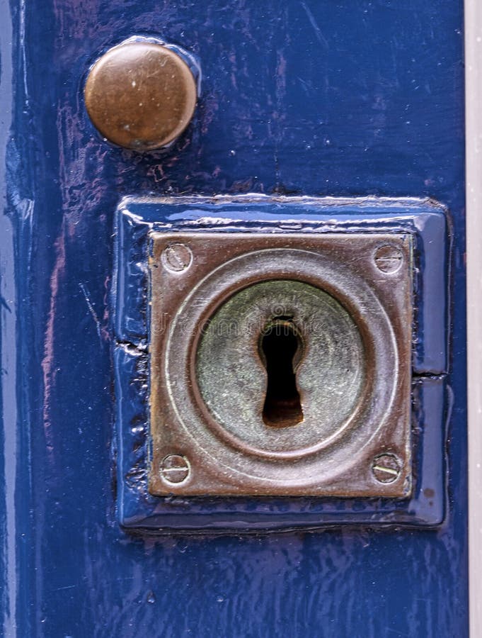 Old House Door Lock Close Up Stock Image - Image of concept, idea ...
