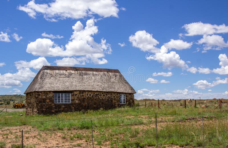 Old house in the fields stock photo. Image of small - 144080882