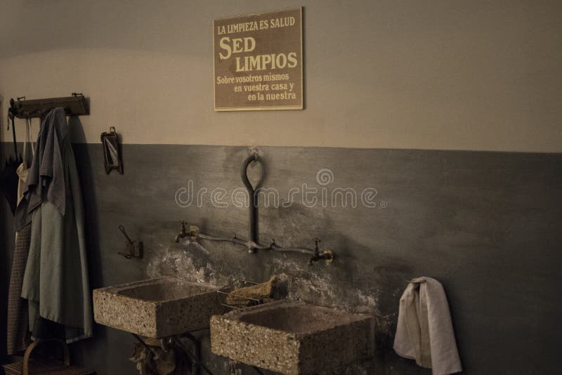 Old House Interior with Rusty Sinks Stock Image - Image of metal ...