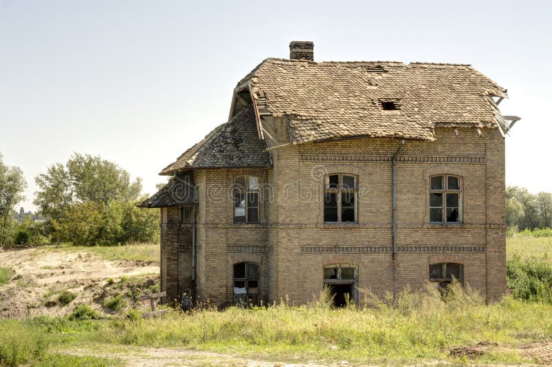 Old house made of bricks stock image. Image of bricks - 76570911