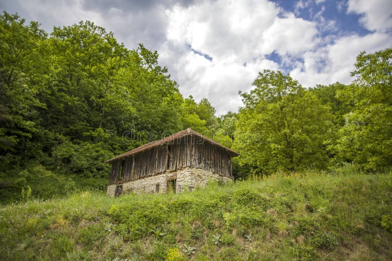 Old house in nature stock image. Image of outdoor, evropa - 159614685