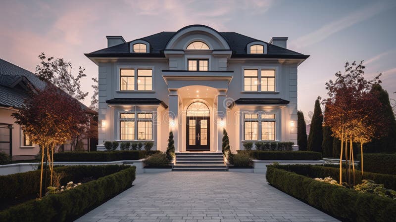 Old House in the Night the House Old House at Night Stock Illustration ...