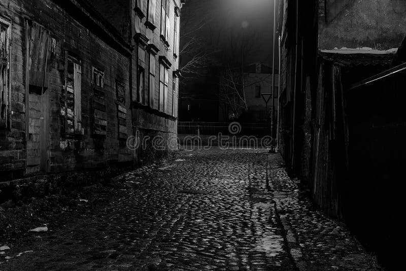 An old house by night stock image. Image of ancient - 109482079