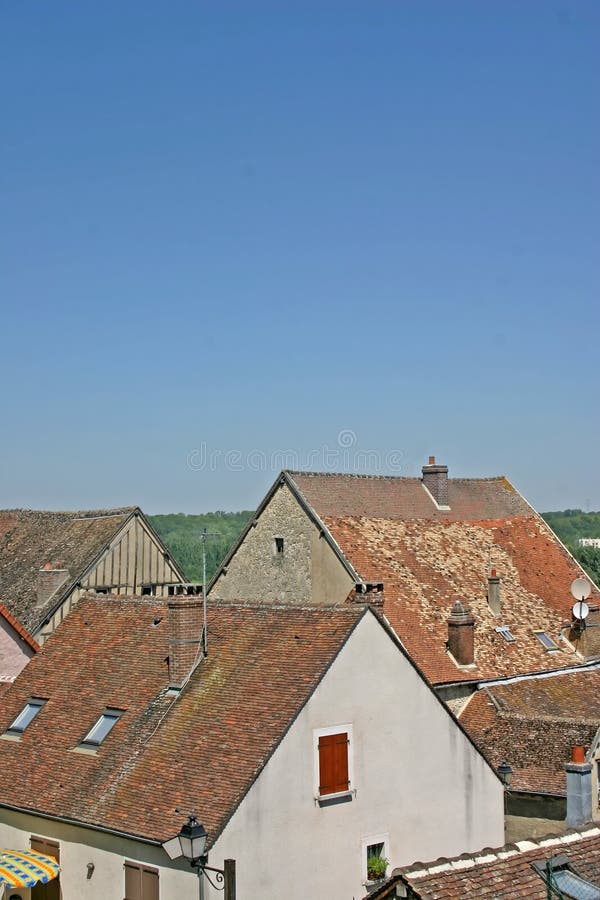 Old house rooftops stock image. Image of architecture - 1049937