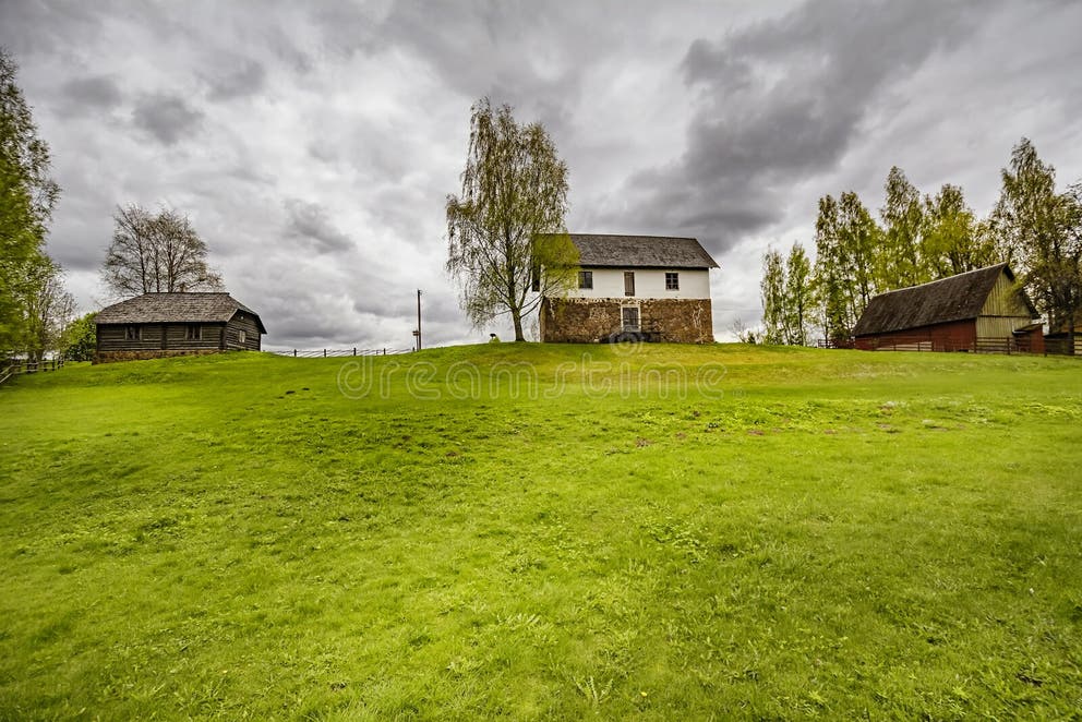 Old house in rural area stock image. Image of rural - 300074317