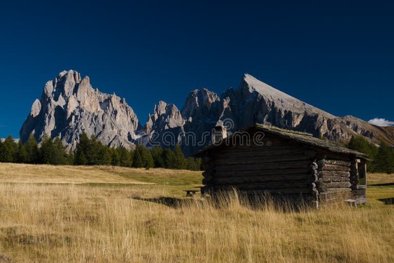 Old house on Seiser Alm stock photo. Image of home, italy - 3224182