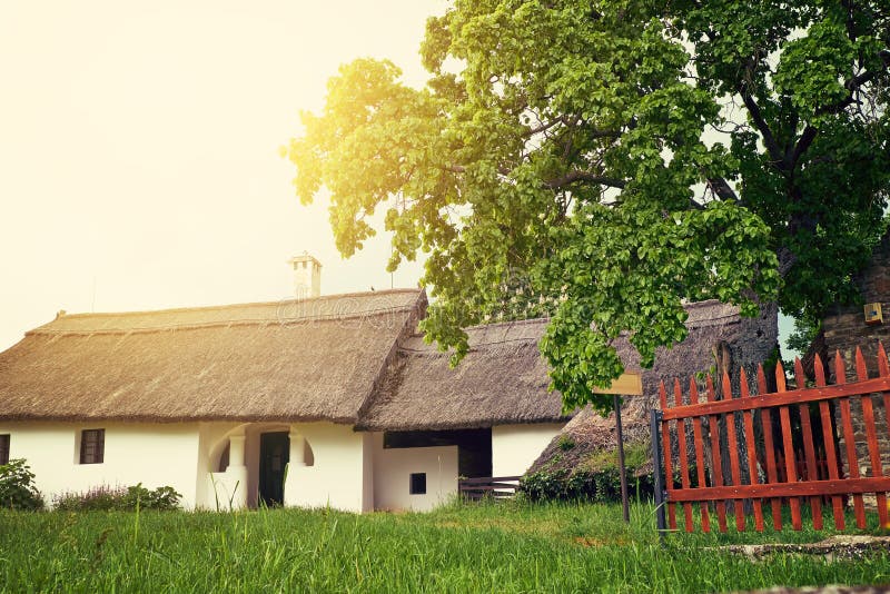 Traditional Old Hungarian House Stock Photo - Image of cloud, hungarian ...