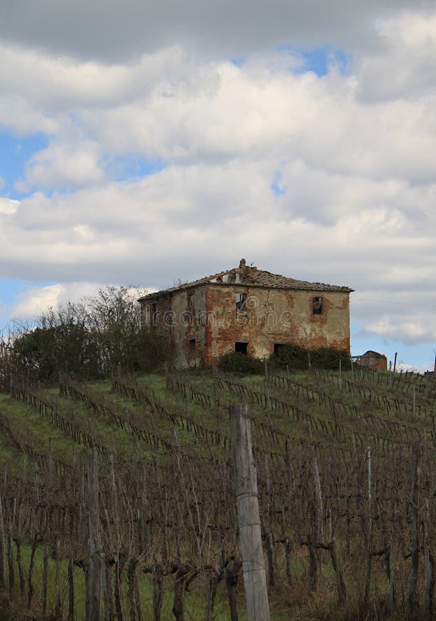Old House and Vineyard stock photo. Image of wine, ruined - 62759904