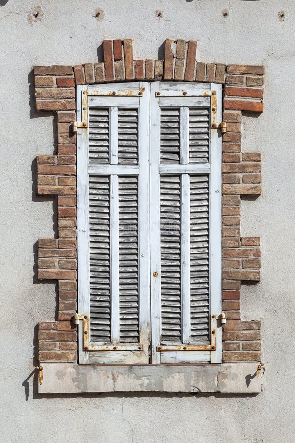 Old Peeling Wood Shutters