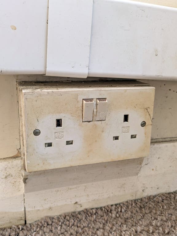 An Old Household Plug Socket that Could Be Dangerous and Need Replacing ...