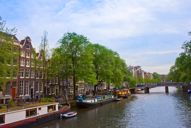Canal Ring of Amsterdam, Netherlands Stock Image - Image of ...