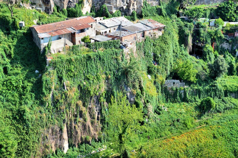 Old Houses on the Escarpment Stock Image - Image of residential ...