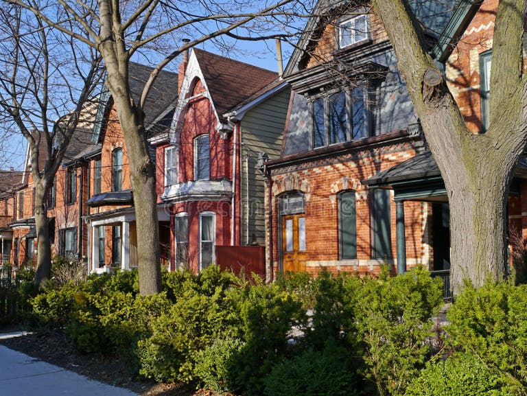 Old houses with gables stock image. Image of victorian - 29699049