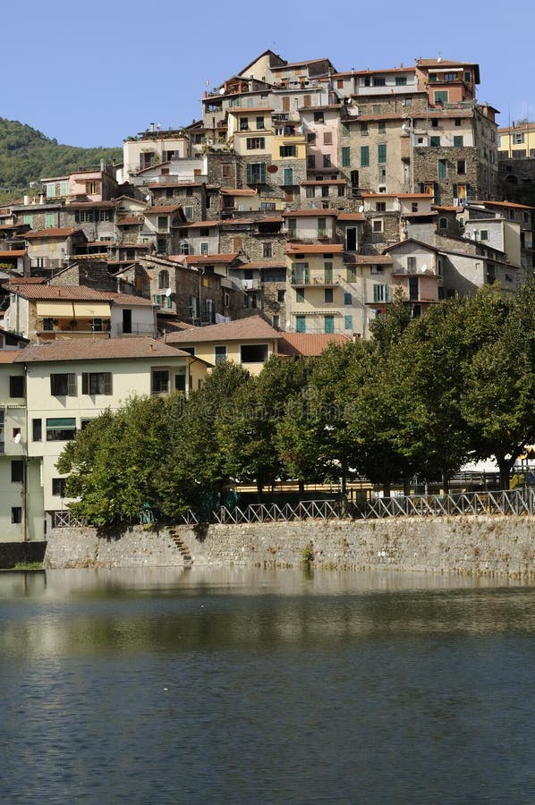 Old Houses at Pigna, Liguria Stock Image - Image of historical ...