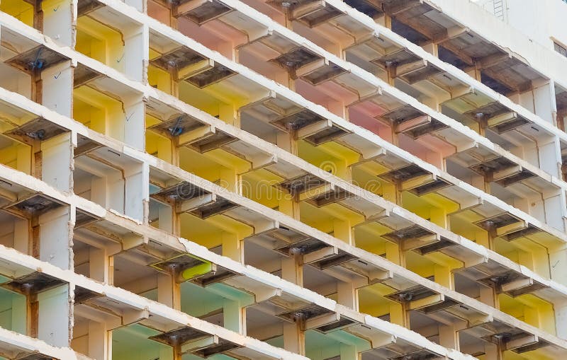 Huge Building in Renovation Stock Image - Image of condo, flats: 231858797