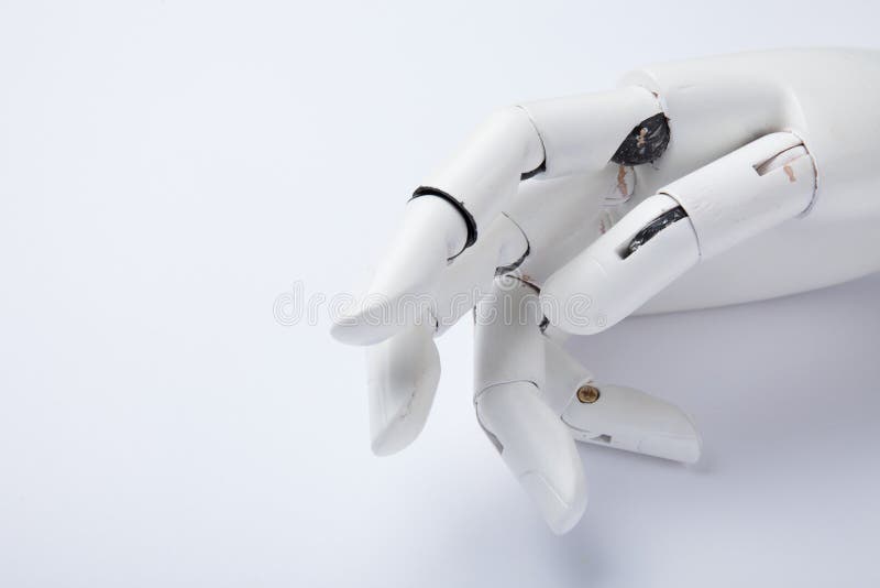 Old Human Robotic Arm in Modern Concept. Hand Prosthesis Stock Image ...