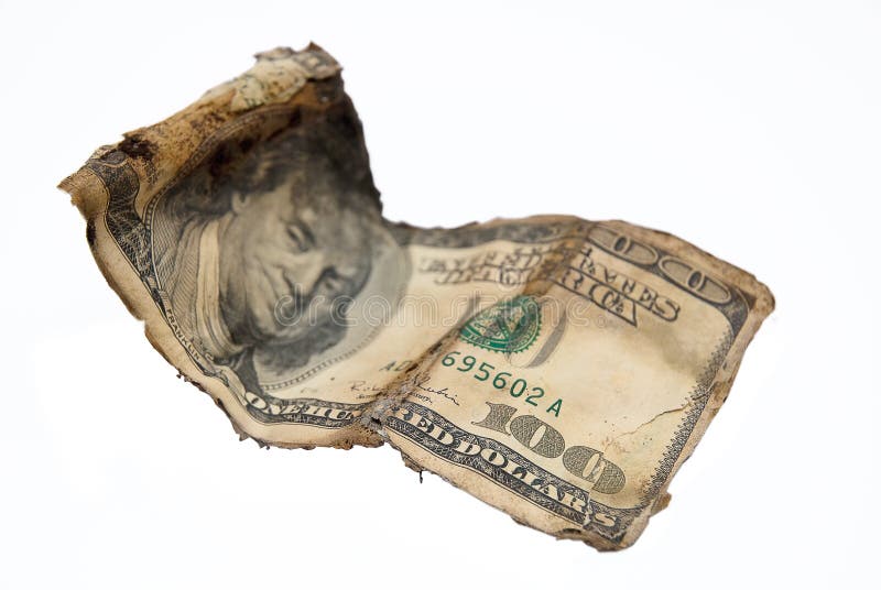 Old hundred of dollars stock photo. Image of asset, background - 12456010
