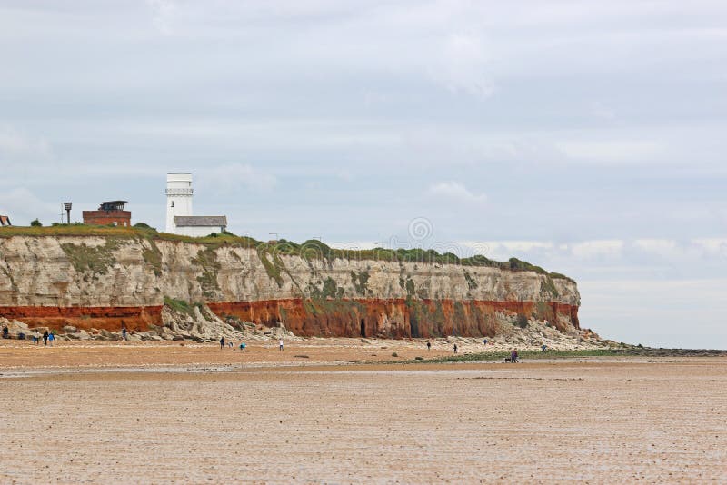 Old Hunstanton Beach, Norfolk Stock Image - Image of beach, lighthouse ...