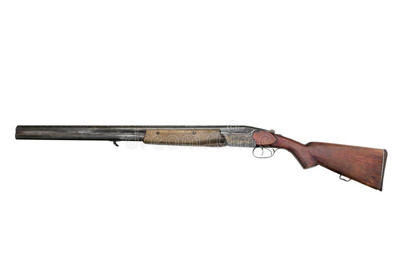 Old hunting gun TOZ-34ER stock photo. Image of black - 21453850