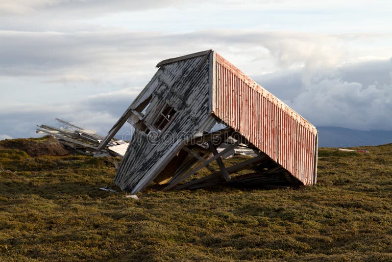 Old hut stock image. Image of rural, decay, storm, falkland - 31296855