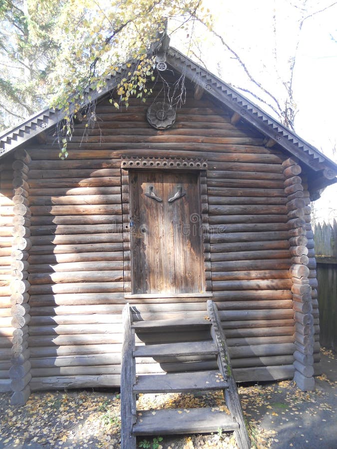 Old Hut stock photo. Image of cabin, wooden, staircase - 94073424