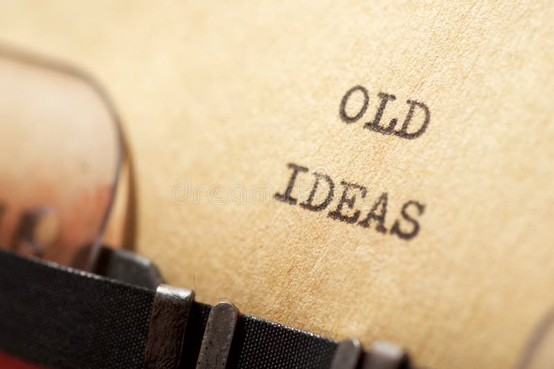 Old ideas phrase stock image. Image of uncool, antique - 199088235