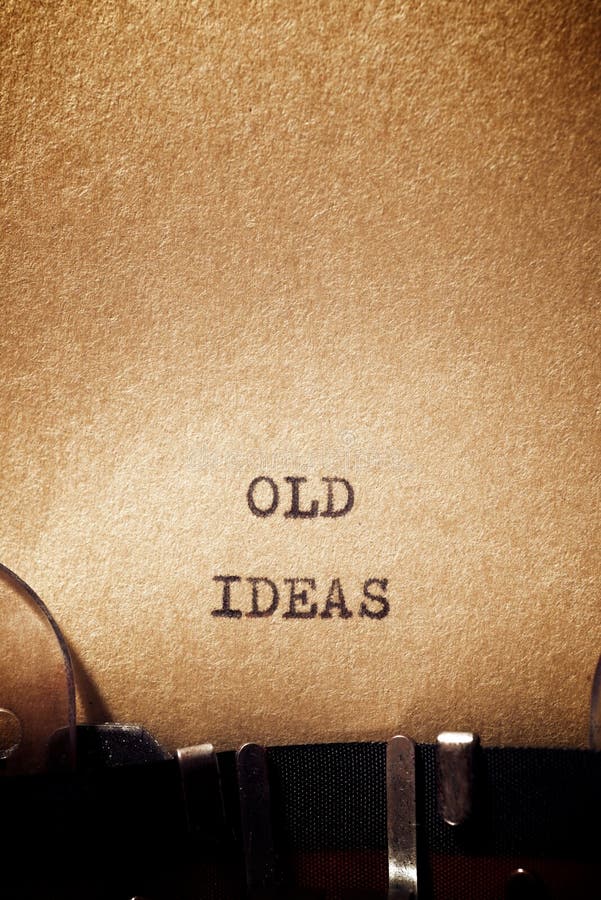 Old ideas phrase stock image. Image of concept, outdated - 204213237