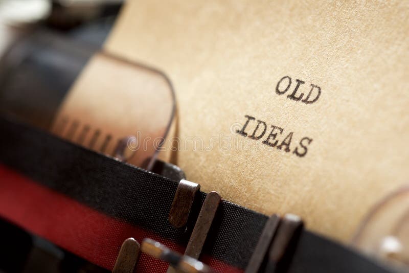 Old ideas phrase stock image. Image of typewriter, direction - 204213329