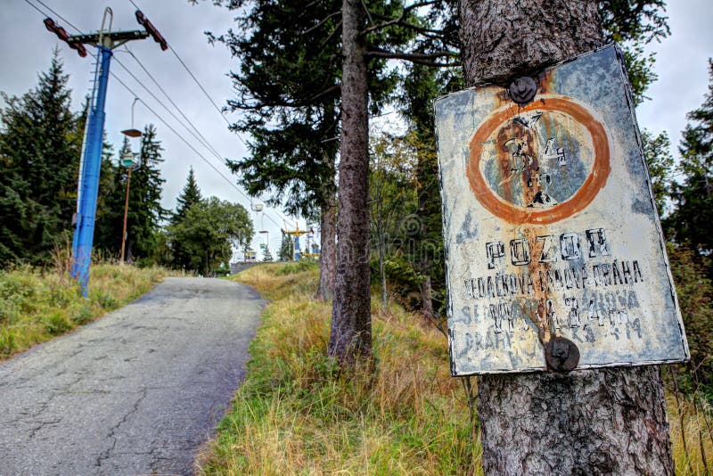 Old illegible sign stock image. Image of unreadable, rope - 60848123