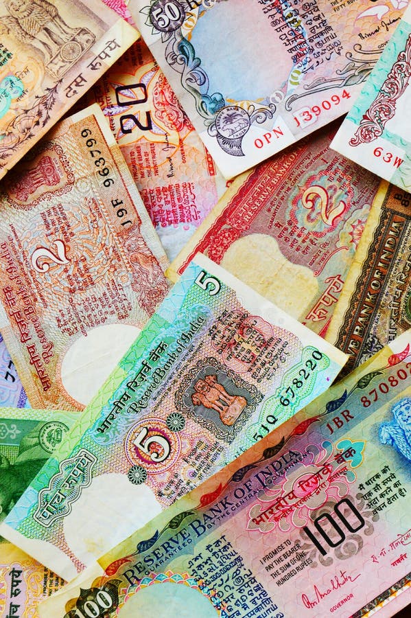 Old India Currency Notes Top View Stock Photo - Image of money, india ...