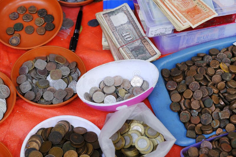 Old Indian Coins Background, Currency of India, Ancient Indian Coins ...