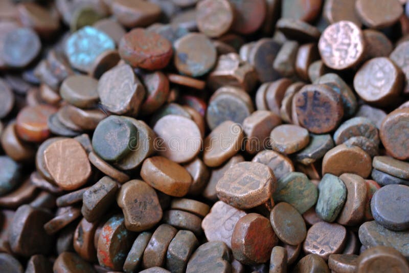Old Coins Background, Ancient Coins Currency. Stock Image - Image of ...