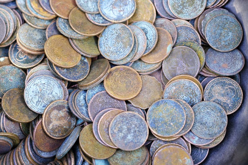 Old Coins Background, Ancient Coins Currency. Stock Photo - Image of ...