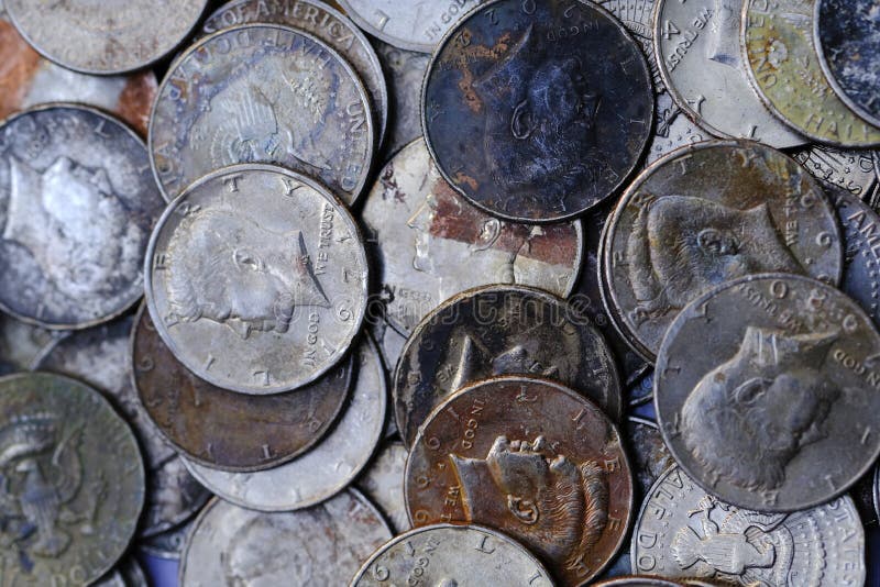 Old Coins Background, Ancient Coins Currency. Stock Image - Image of ...